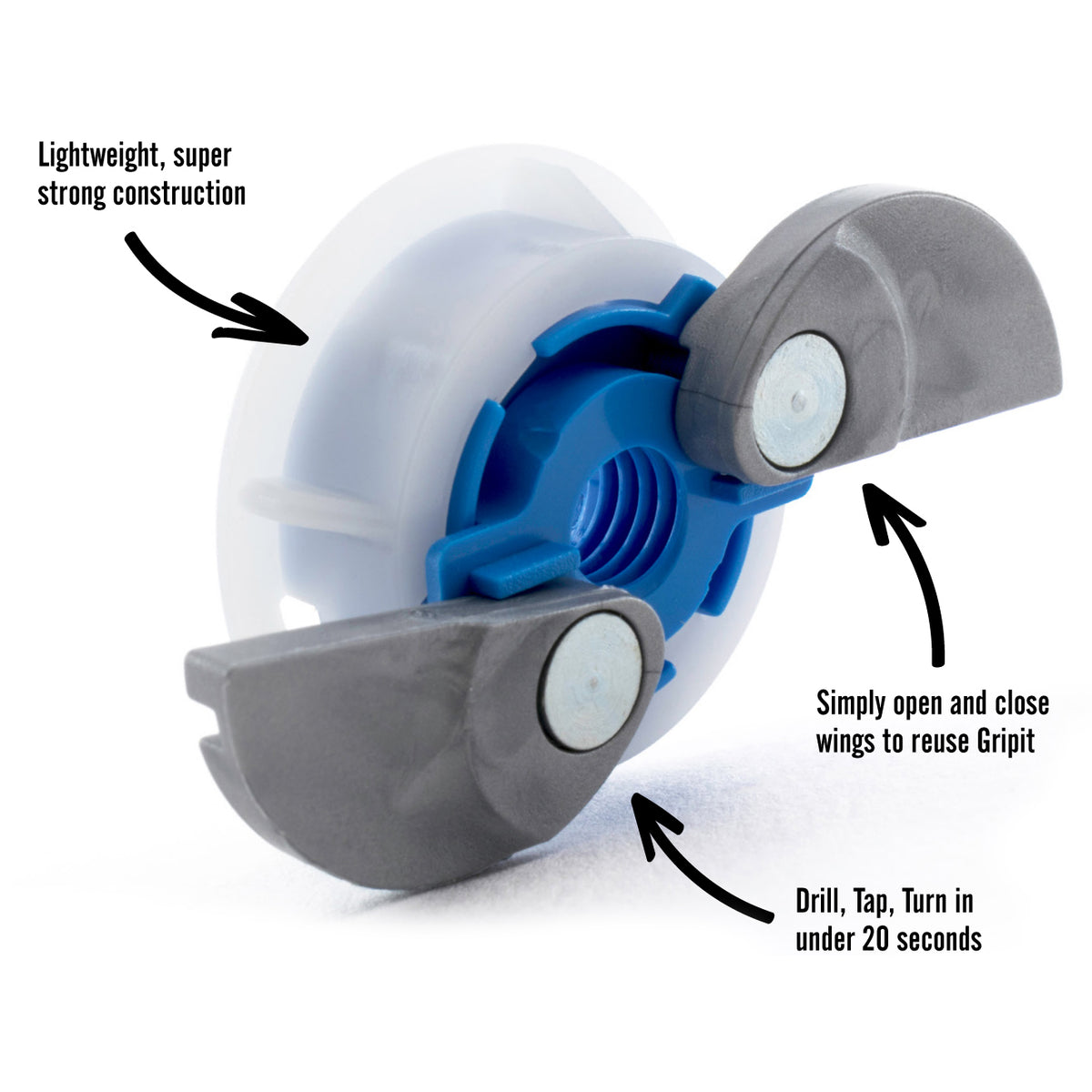 Gripit Plasterboard Fixing (Blue) - holds weights safely up to 113kg