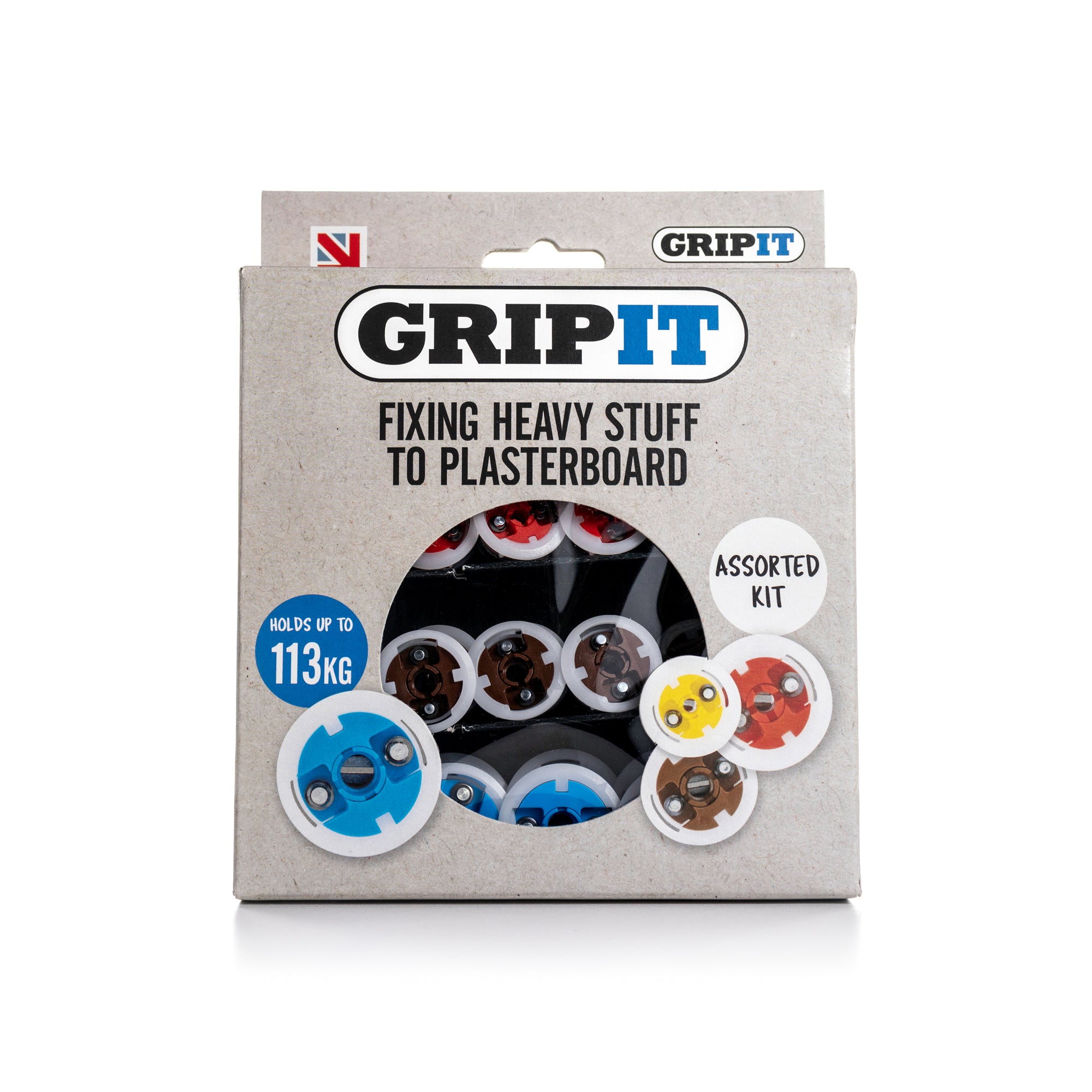 Gripit Assorted Plasterboard Anchor Kit (32 fixings in each pack)