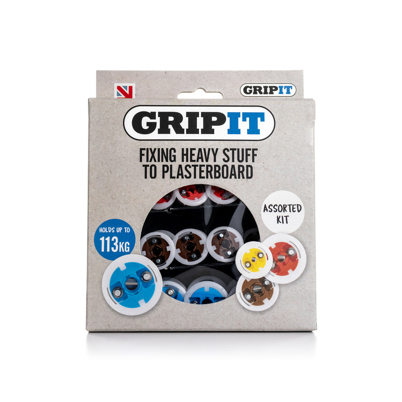 Gripit Assorted Plasterboard Anchor Kit (32 fixings in each pack)