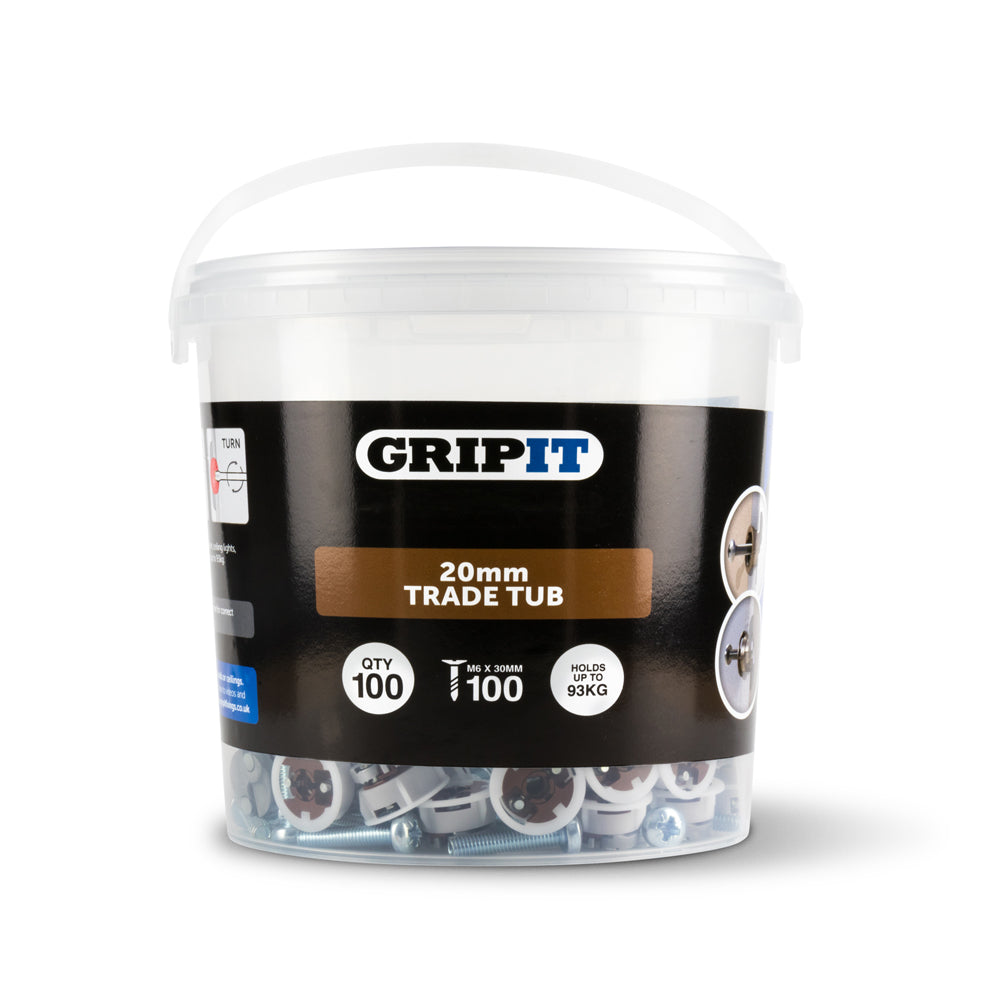 Gripit Plasterboard Anchor Fixing (Brown) - holds weights up to 93kg